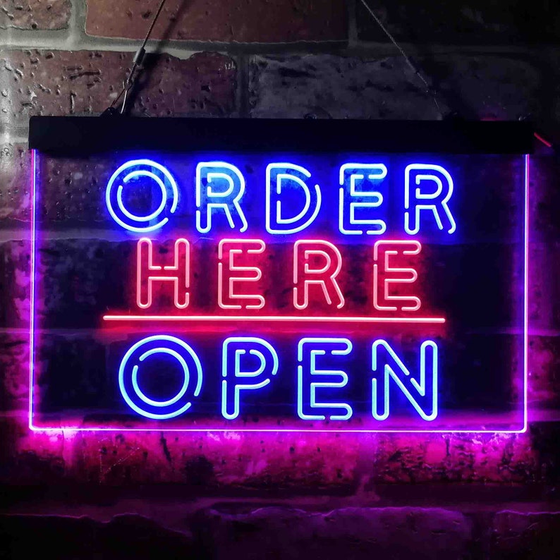 Order Here Open Display Dual Color LED Neon Sign St6-i3647 | Etsy