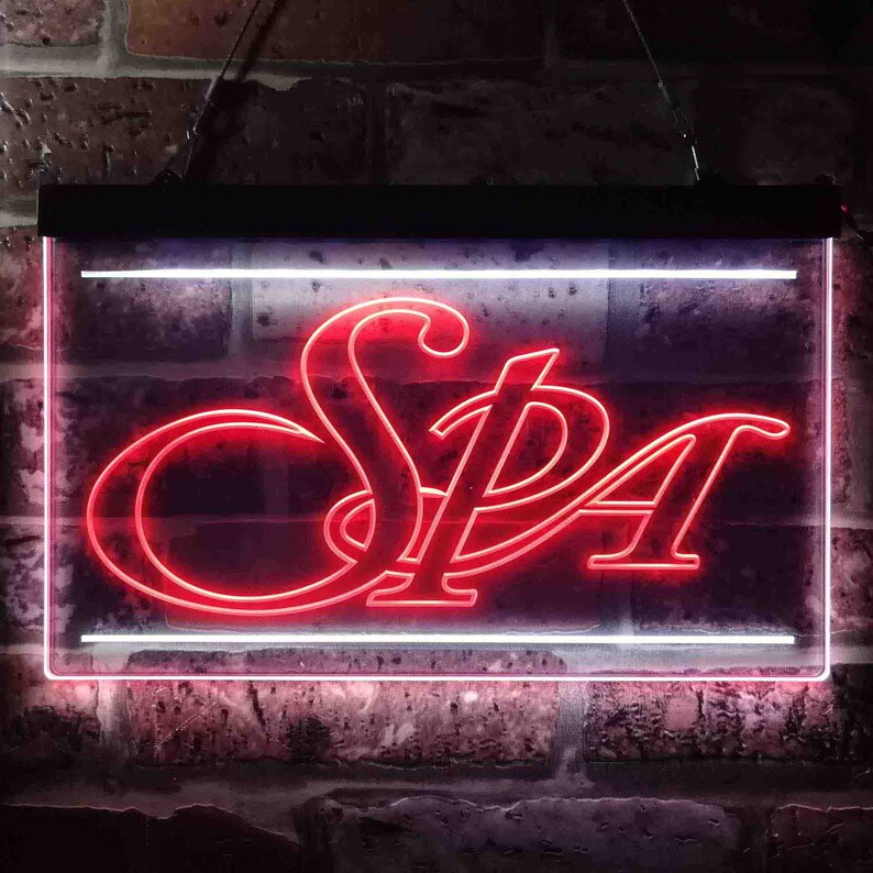Spa Massage Shop Display Dual Color LED Neon Sign St6-i0975 - Etsy
