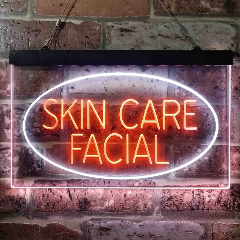 Skin Care Facial Dual Color LED Neon Sign St6-i3859 - Etsy