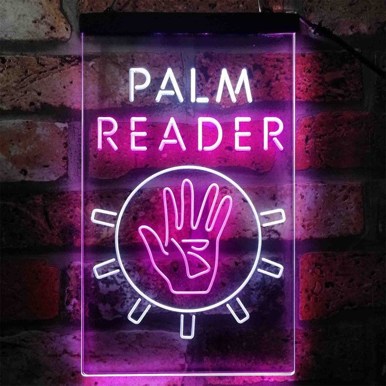 Palm Reader Hand Display Dual Color LED Sign St6-i3933 | Etsy