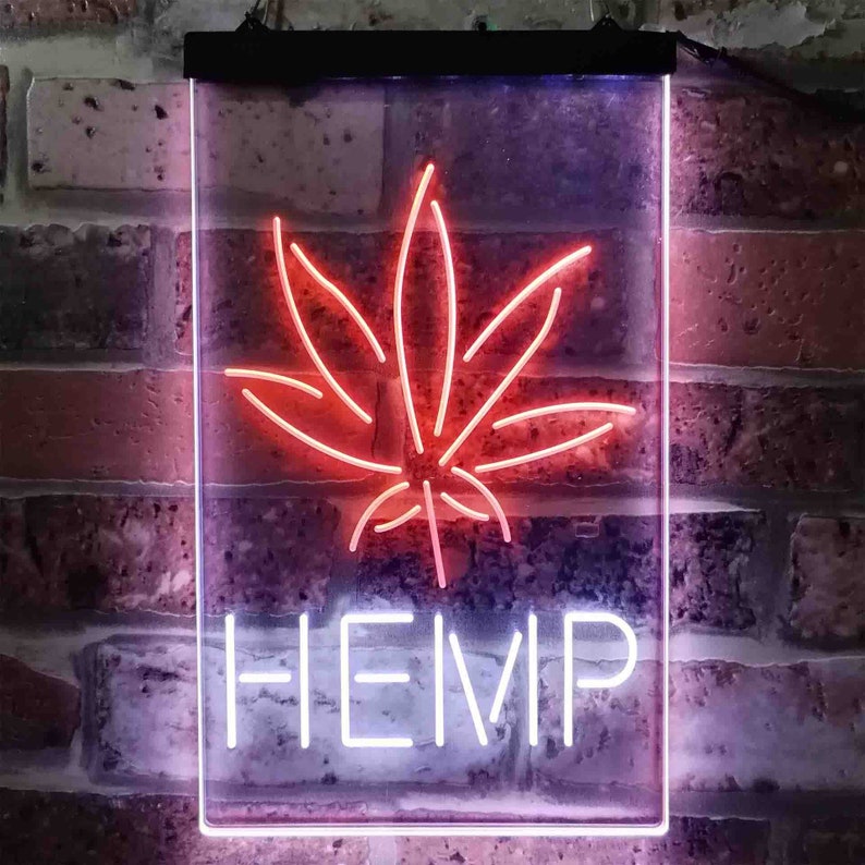 Hemp Leaf Dual Color LED Neon Sign St6-i3828 - Etsy
