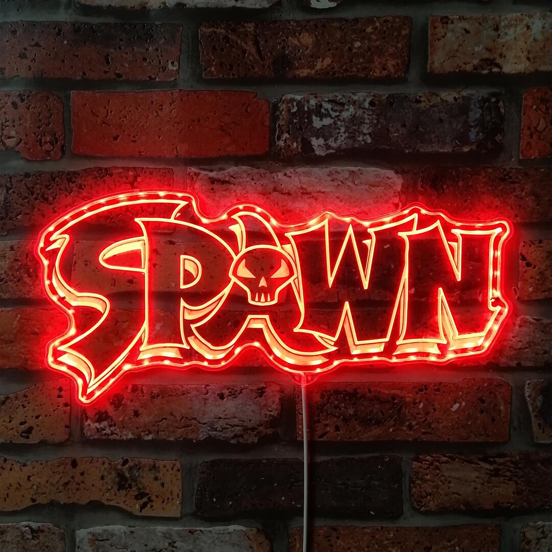 Spawn Comic Room RGB Edge Light LED Sign, Night Lightwall Decor, Game ...