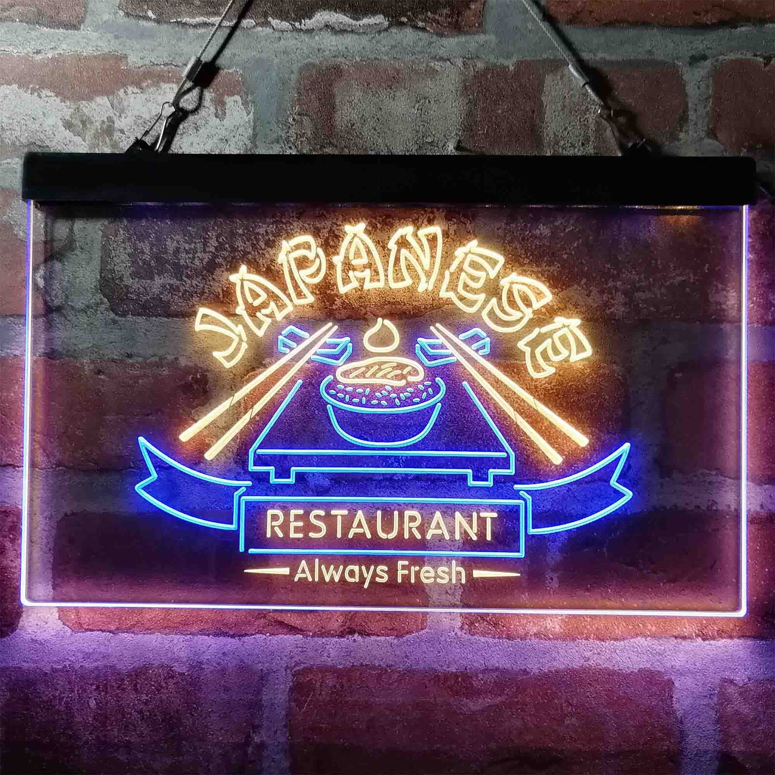 Fresh Japanese Restaurant Food Dual Color LED Neon Sign - Etsy