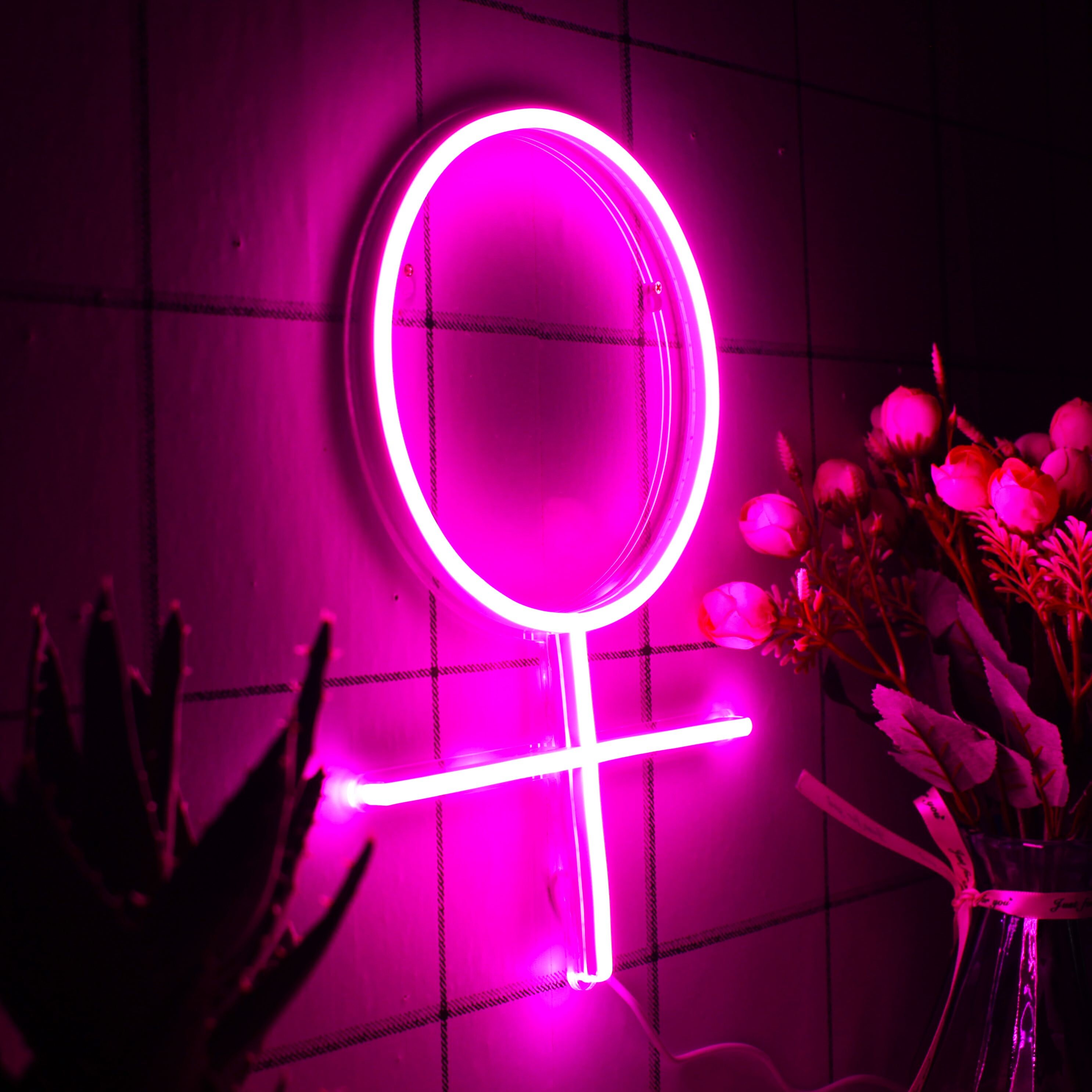 Female Symbol Decoration Flex Silicone LED Neon Sign | Etsy