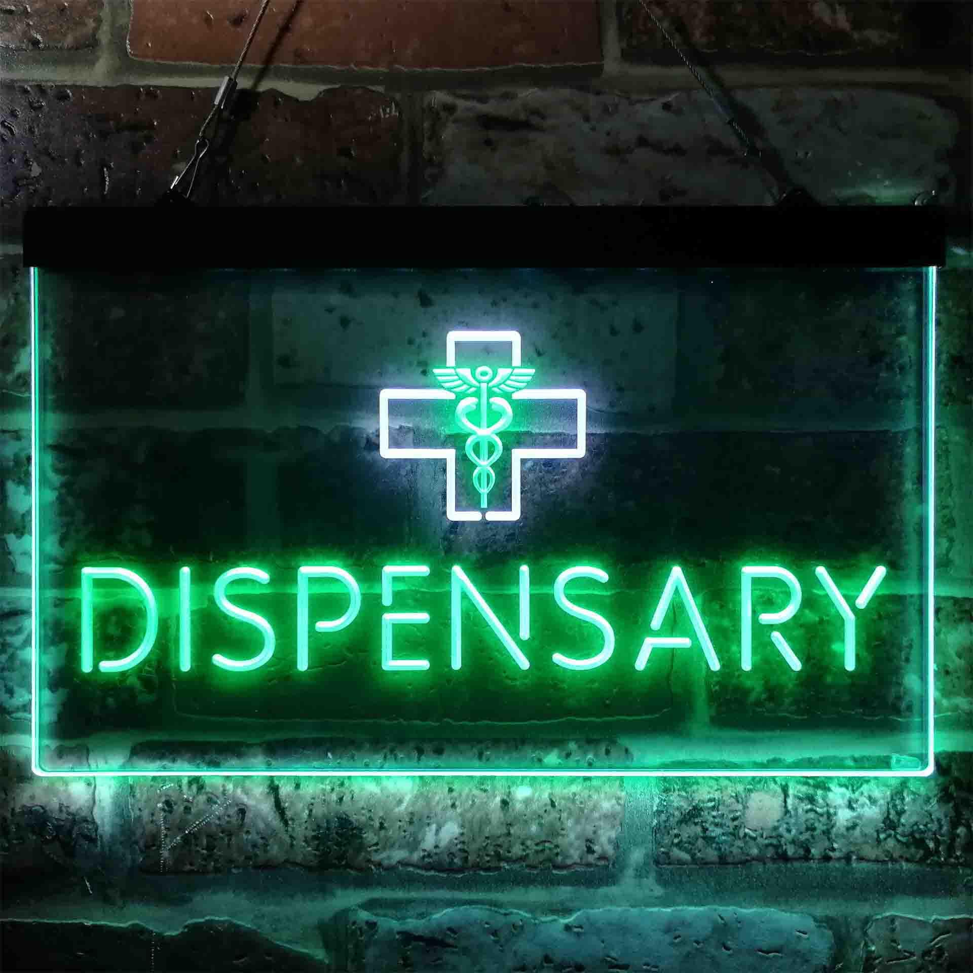 Dispensary Cross Shop Dual Color LED Neon Sign St6-i3846 | Etsy