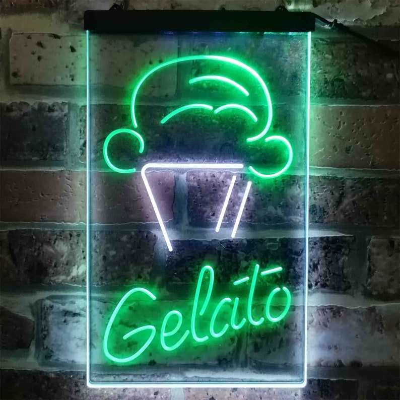 Gelato Ice Cream Shop Dual Color LED Neon Sign St6-i3802 - Etsy