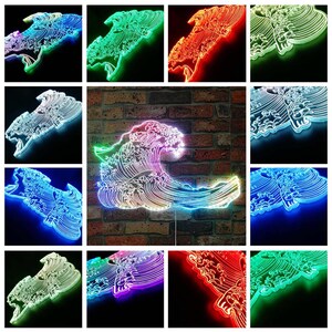 Custom Edge Lit Neon LED Sign, Custom Your Own Night Light Wall Decor ...