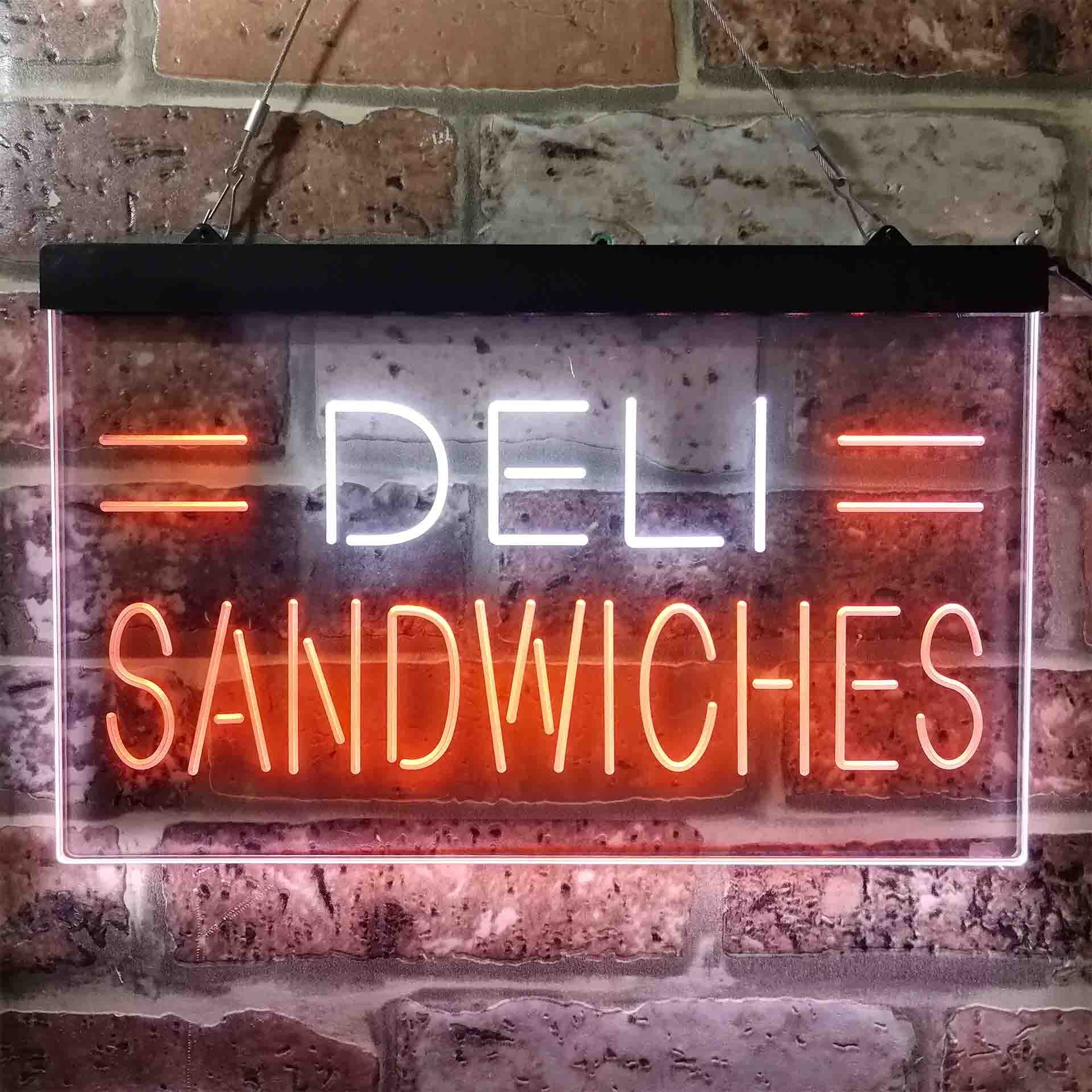 Deli Sandwiches CafÃ© Dual Color LED Neon Sign st6-i3887 | Etsy