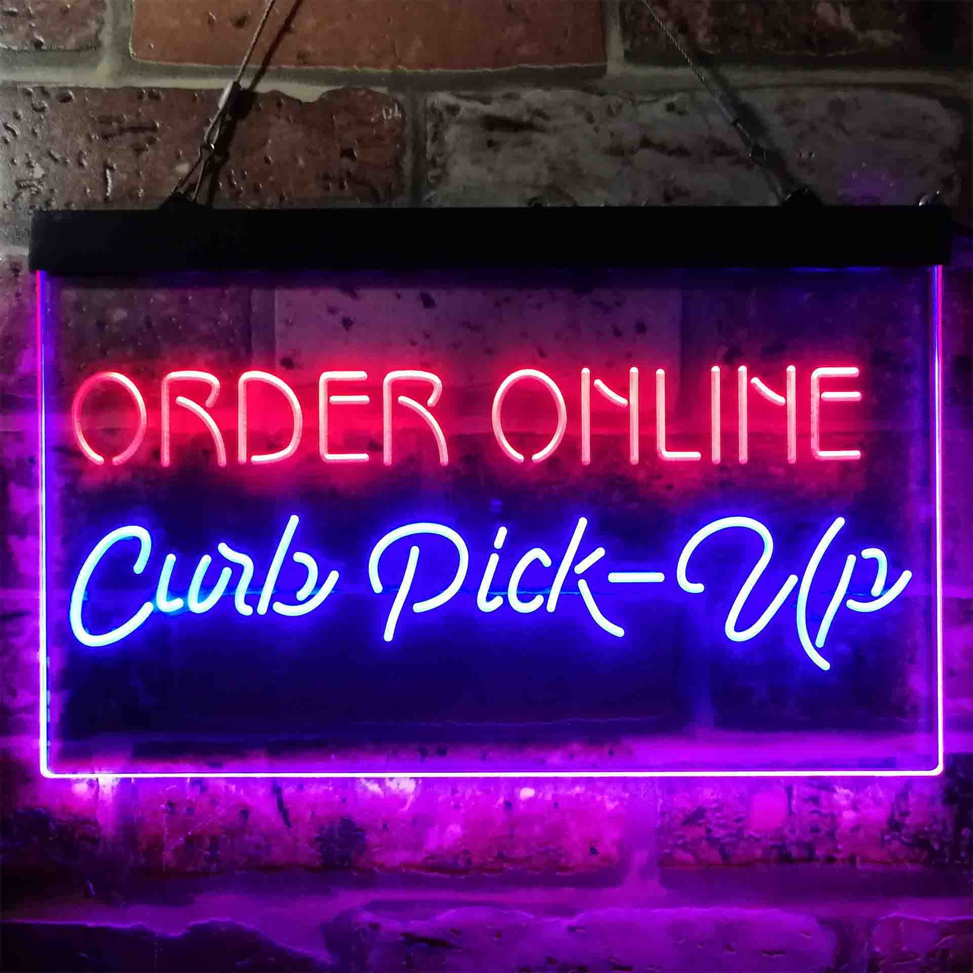 Order Online Curb Pick Up Dual Color LED Neon Sign st6-i3851 | Etsy