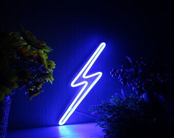 Neon Lightning Bolt | Etsy