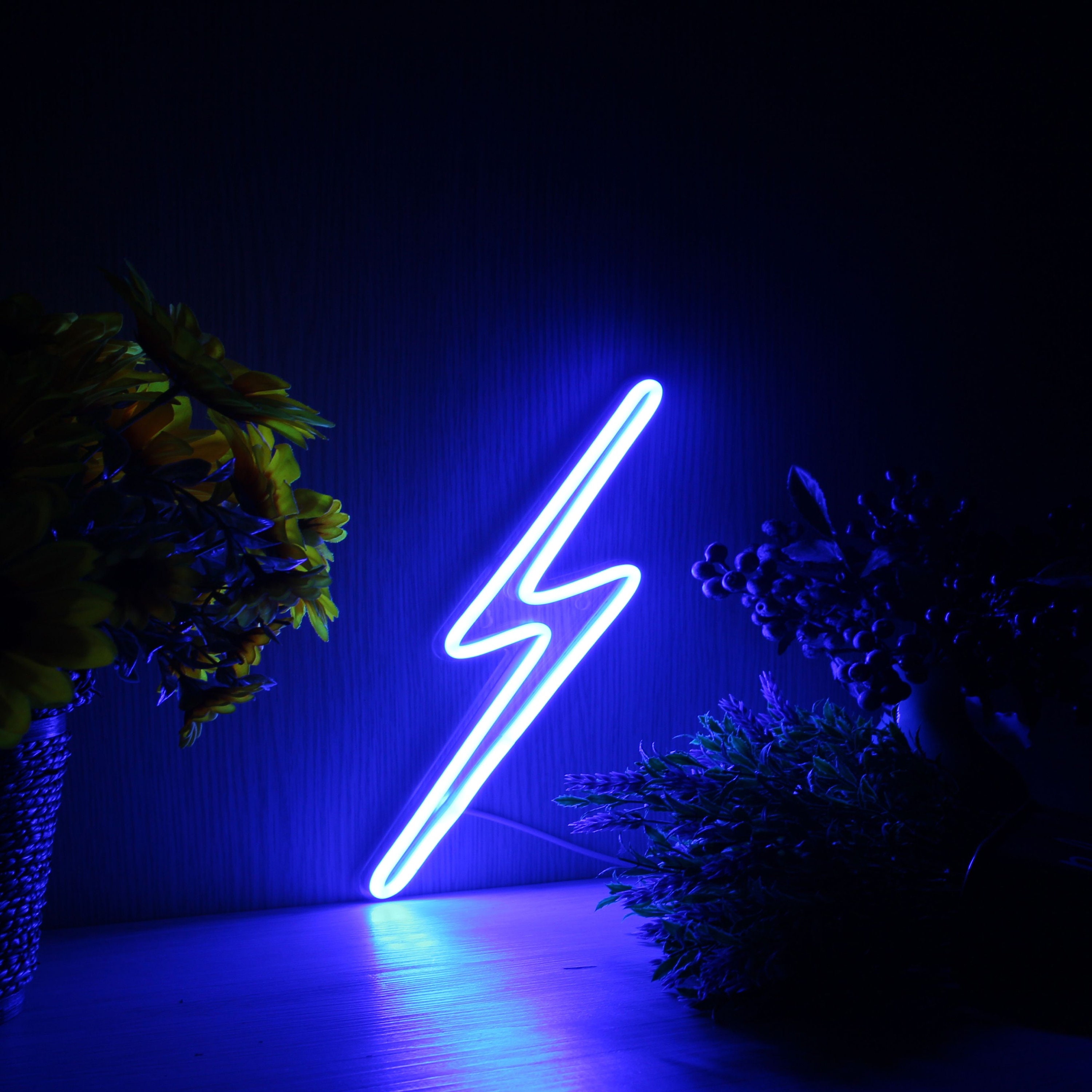 Lightning Bolt Full Flex Silicone LED Neon Sign St6-fnu0089 - Etsy