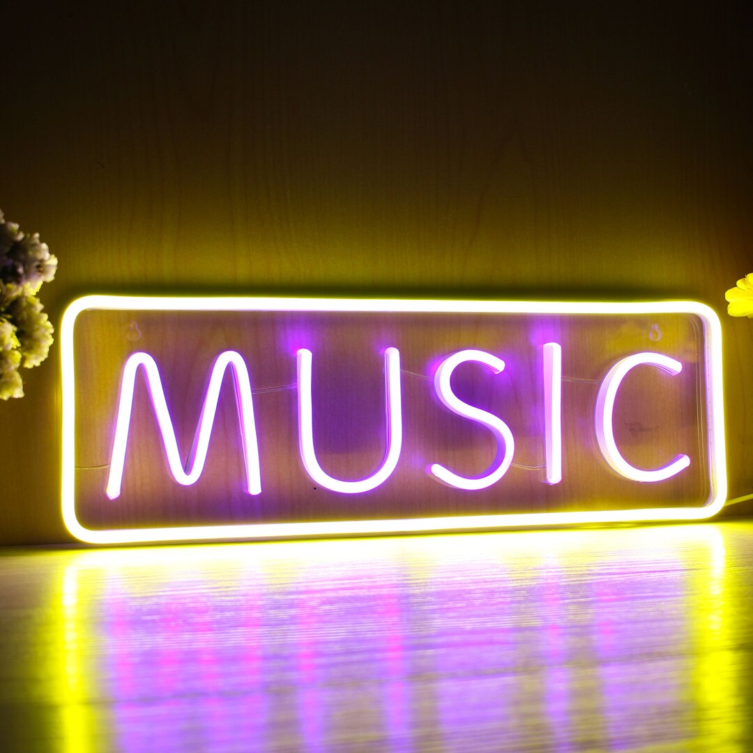 Music Sign Decoration Flex Silicone LED Neon Sign St16-fnu0076 - Etsy