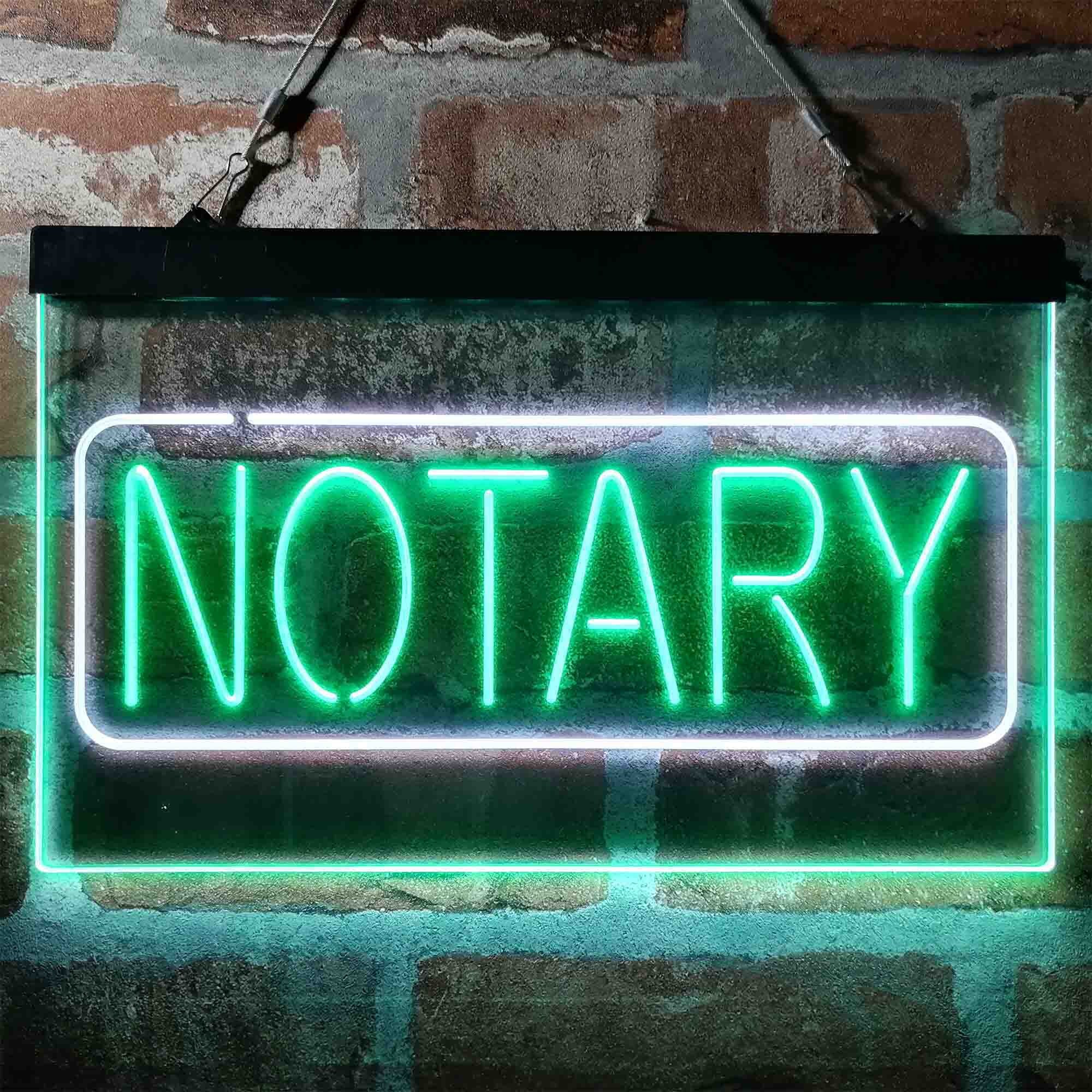 Notary Public Display Dual Color LED Neon Sign St6-i4001 | Etsy