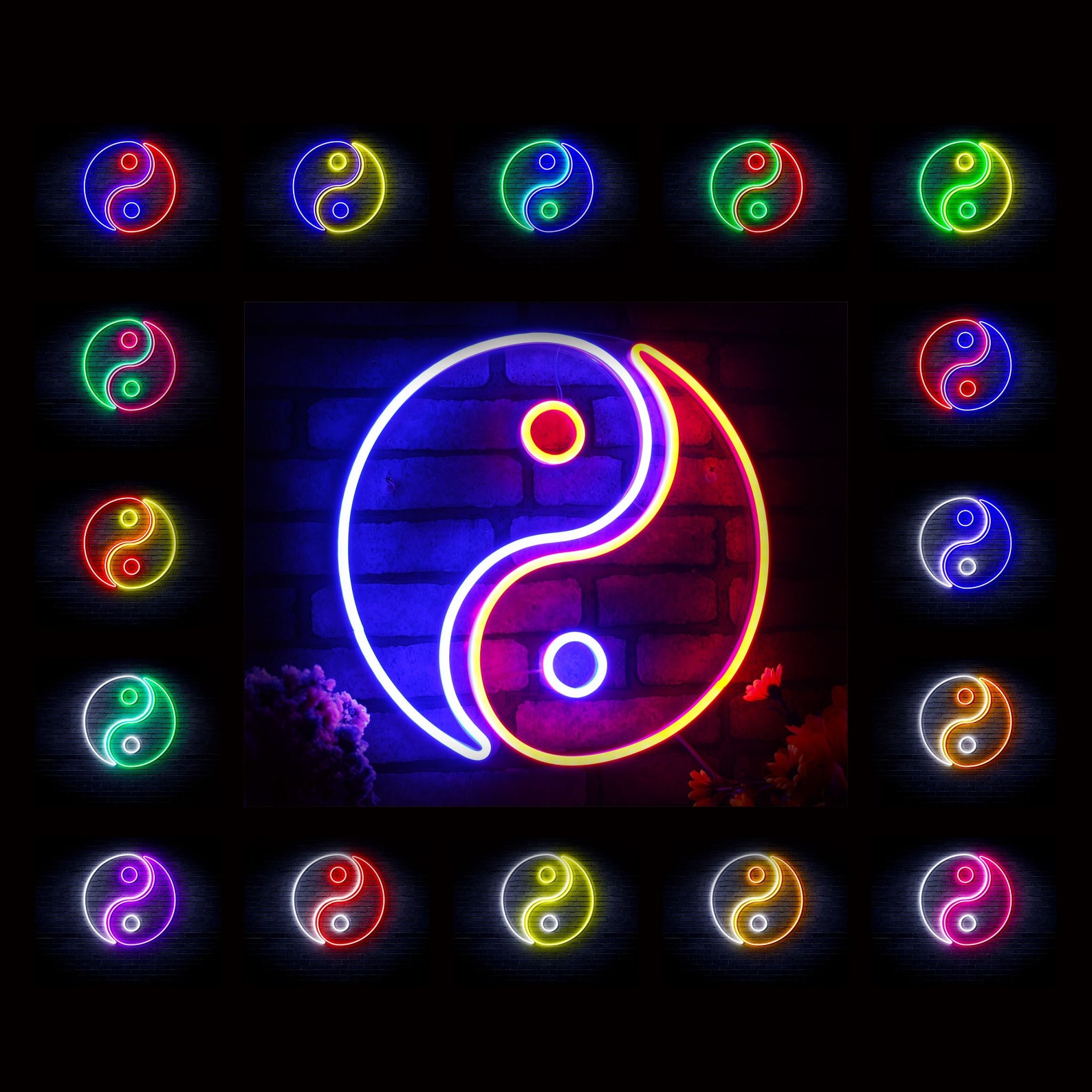 Tai Chi Symbol Decoration Flex Silicone LED Neon Sign St16-fnu0066 - Etsy