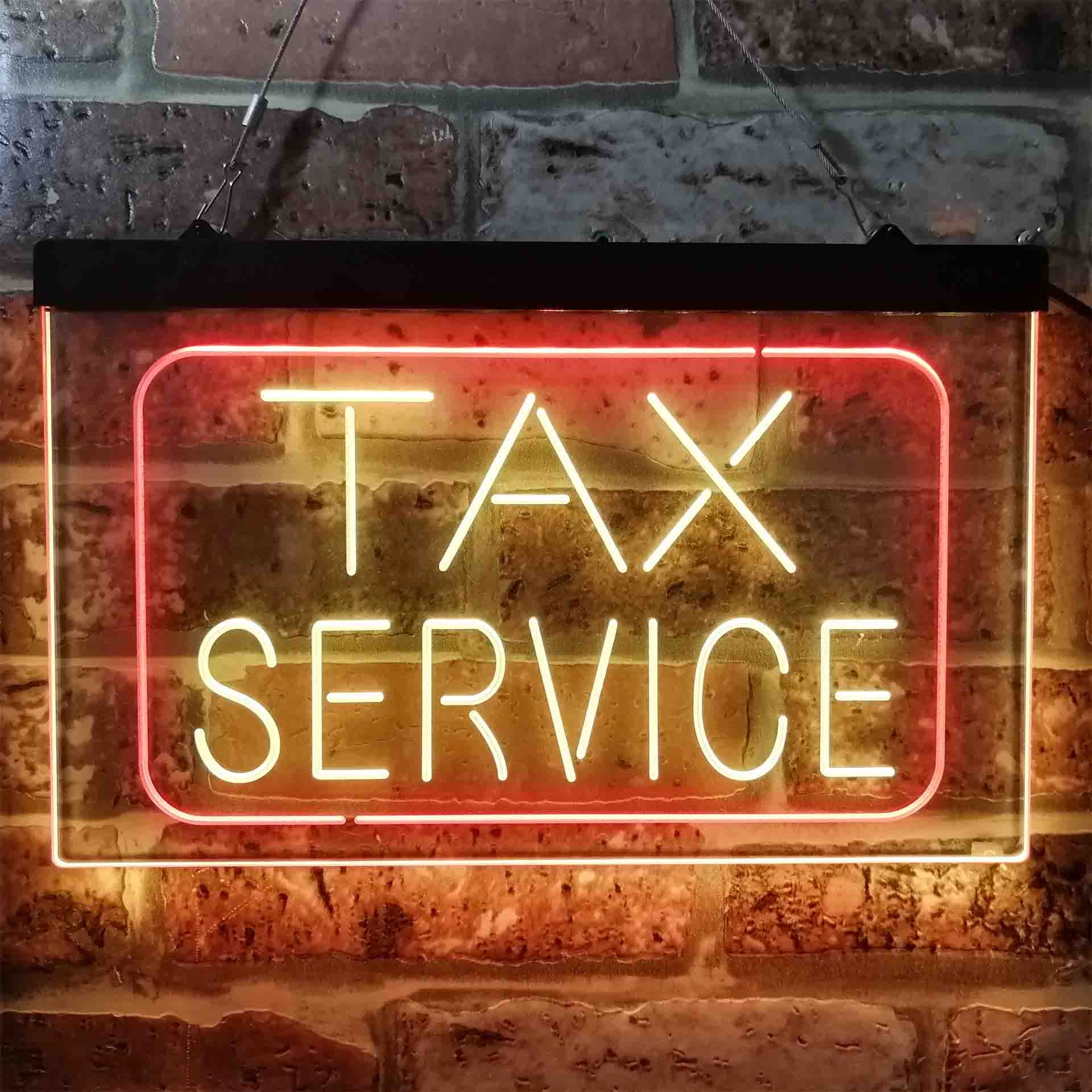 Tax Service Company Dual Color LED Neon Sign St6-i3894 | Etsy