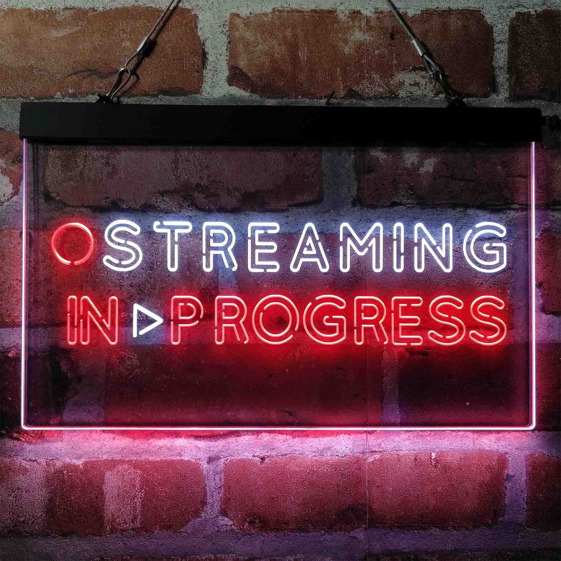 Streaming in Progress Display Dual Color LED Neon Sign | Etsy