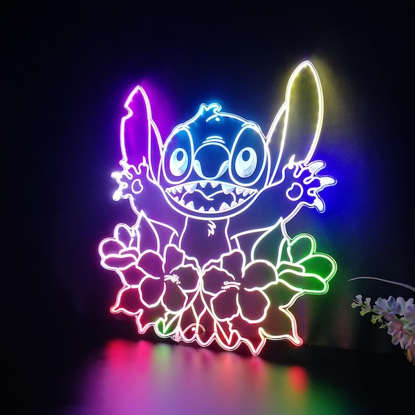 Stitch Neon Light - Etsy