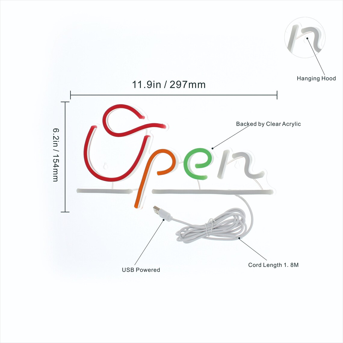 Open Sign Bar Shop Decoration Flex Silicone LED Neon Sign - Etsy