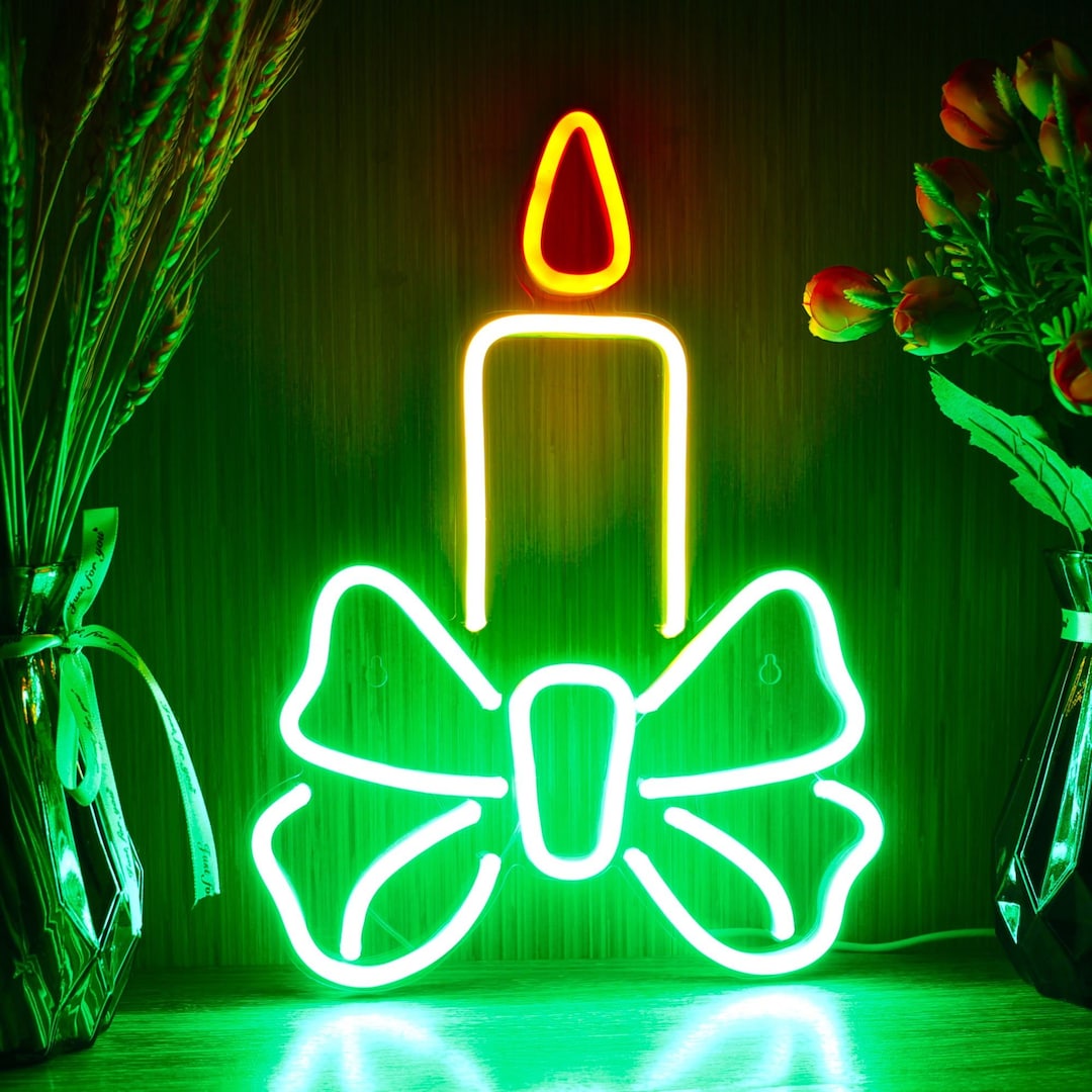 Candle Decoration Flex Silicone LED Neon Sign St16-fnu0196 - Etsy