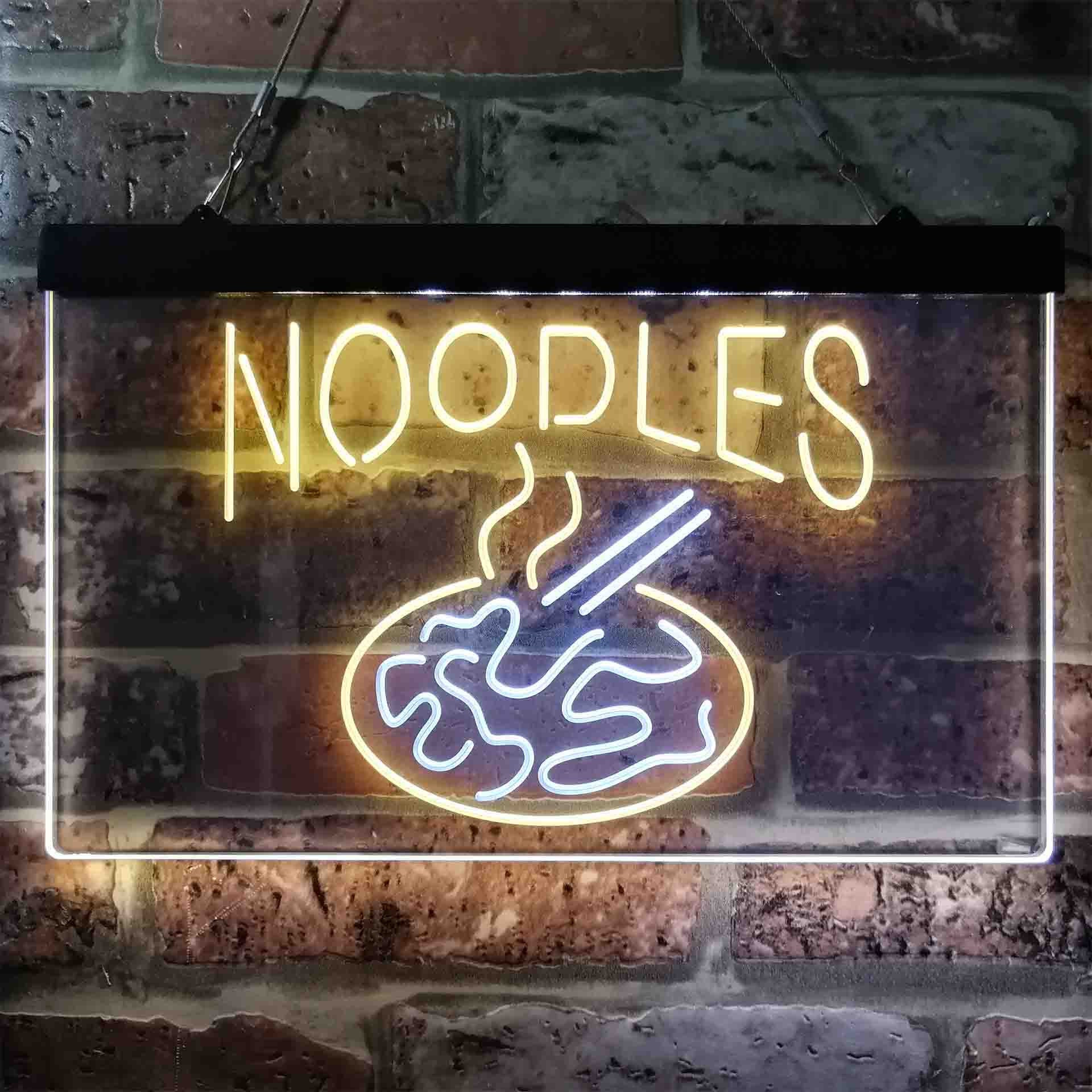 Noodles Fire Snack Shop Dual Color LED Neon Sign st6-i3855 | Etsy