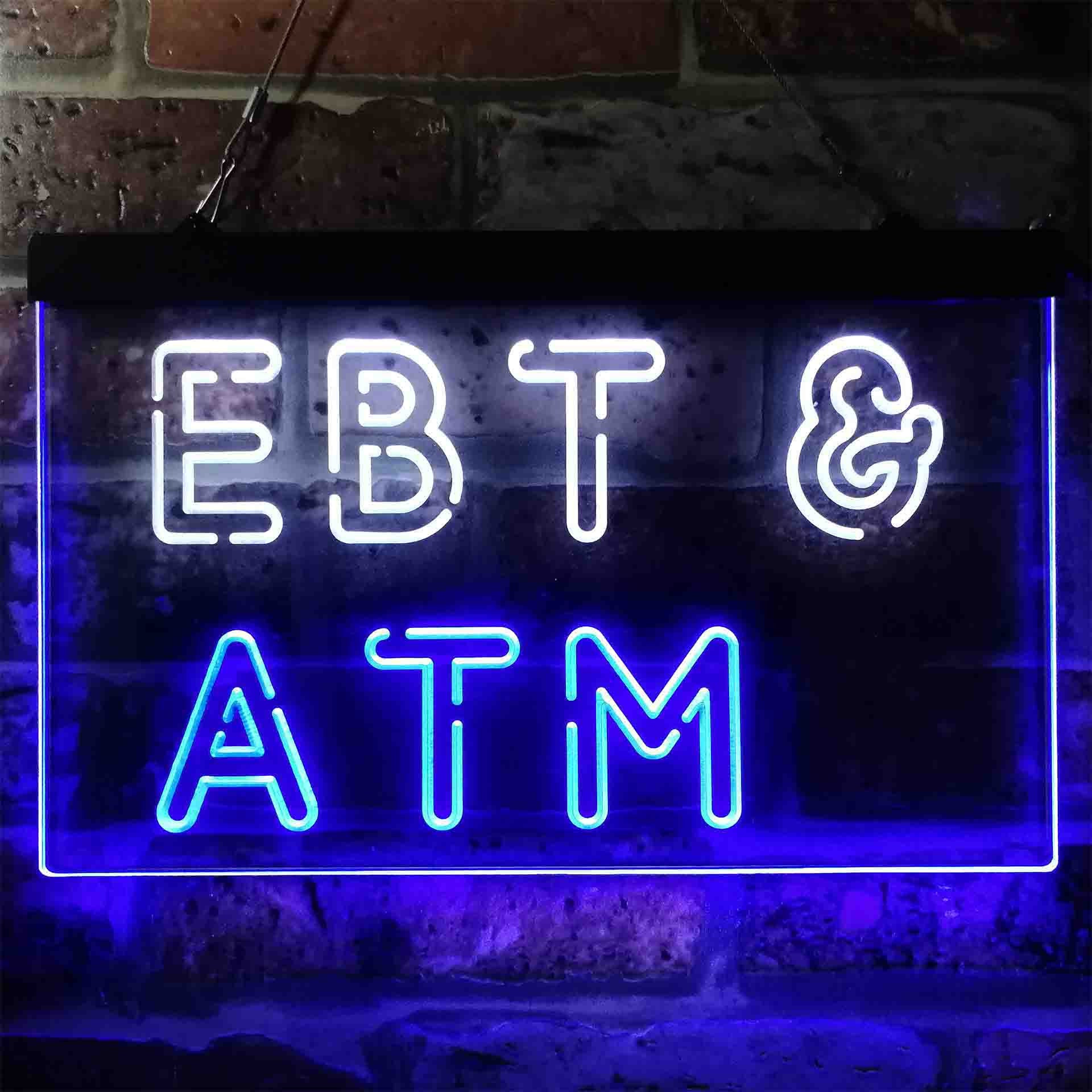 EBT & ATM Shop Dual Color LED Neon Sign st6-i3848 | Etsy