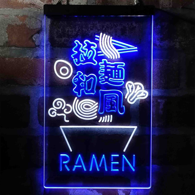 Ramen Bowl Japanese Style Dual Color LED Sign St6-i3970 - Etsy