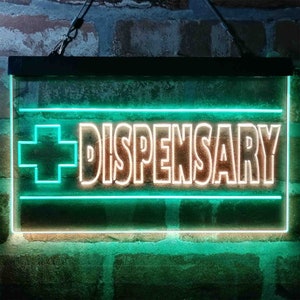 Dispensary Store Cross Display Dual Color LED Neon Sign St6-i4024 - Etsy