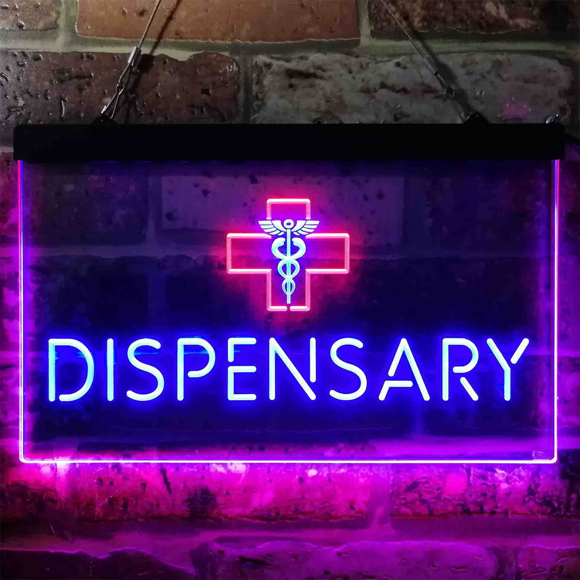 Dispensary Cross Shop Dual Color LED Neon Sign St6-i3846 | Etsy