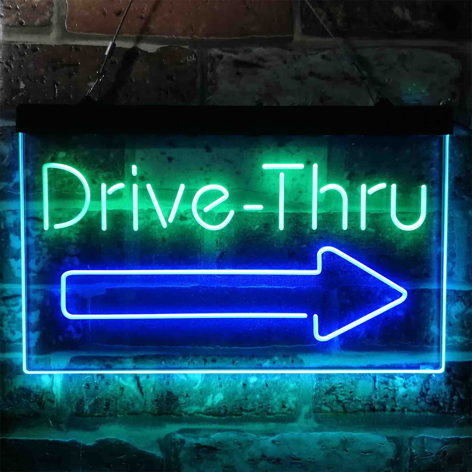 Drive Thru Arrow Right Dual Color LED Neon Sign St6-i3895 - Etsy