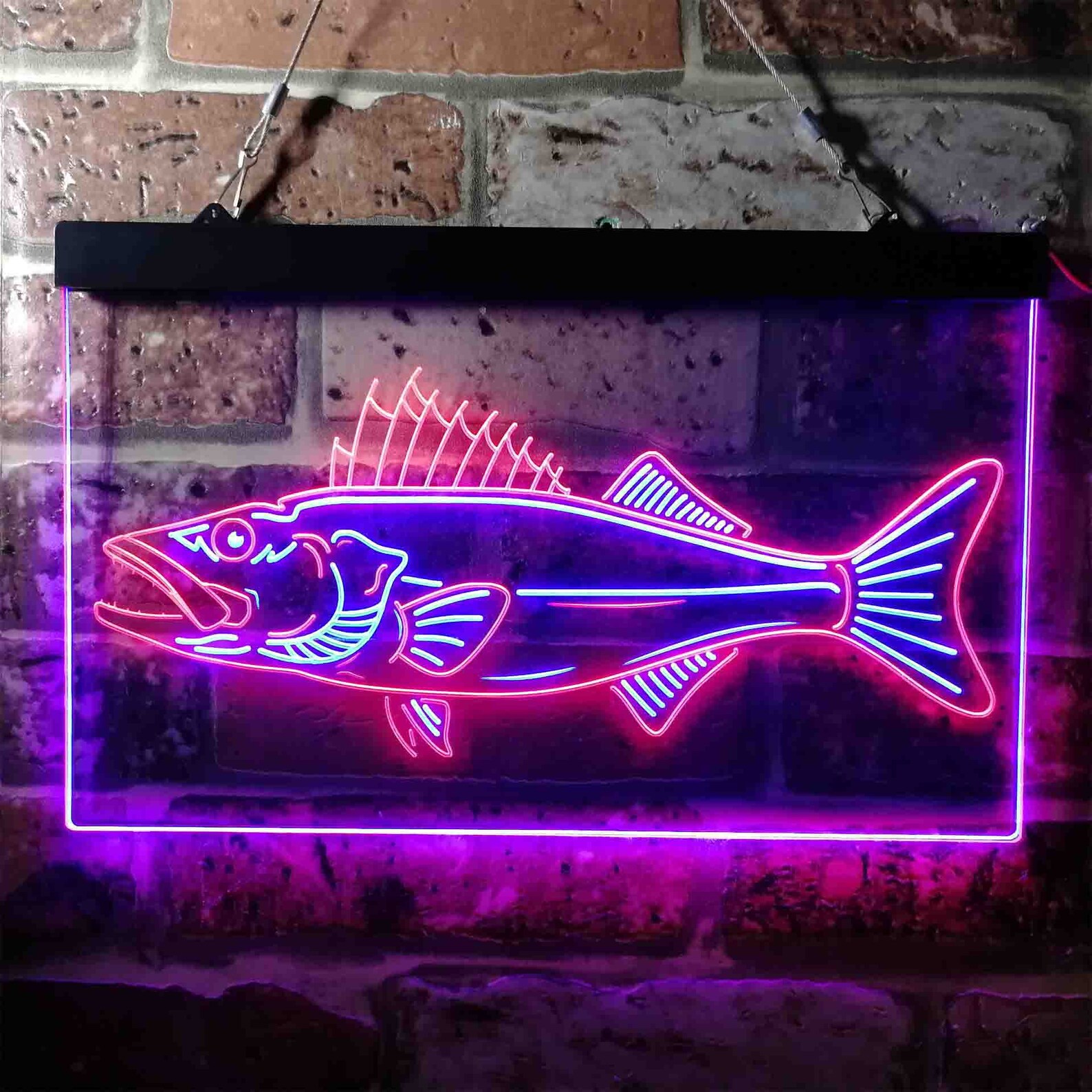 Walleye Fish Camp Man Cave Dual Color LED Neon Sign St6-i3732 - Etsy