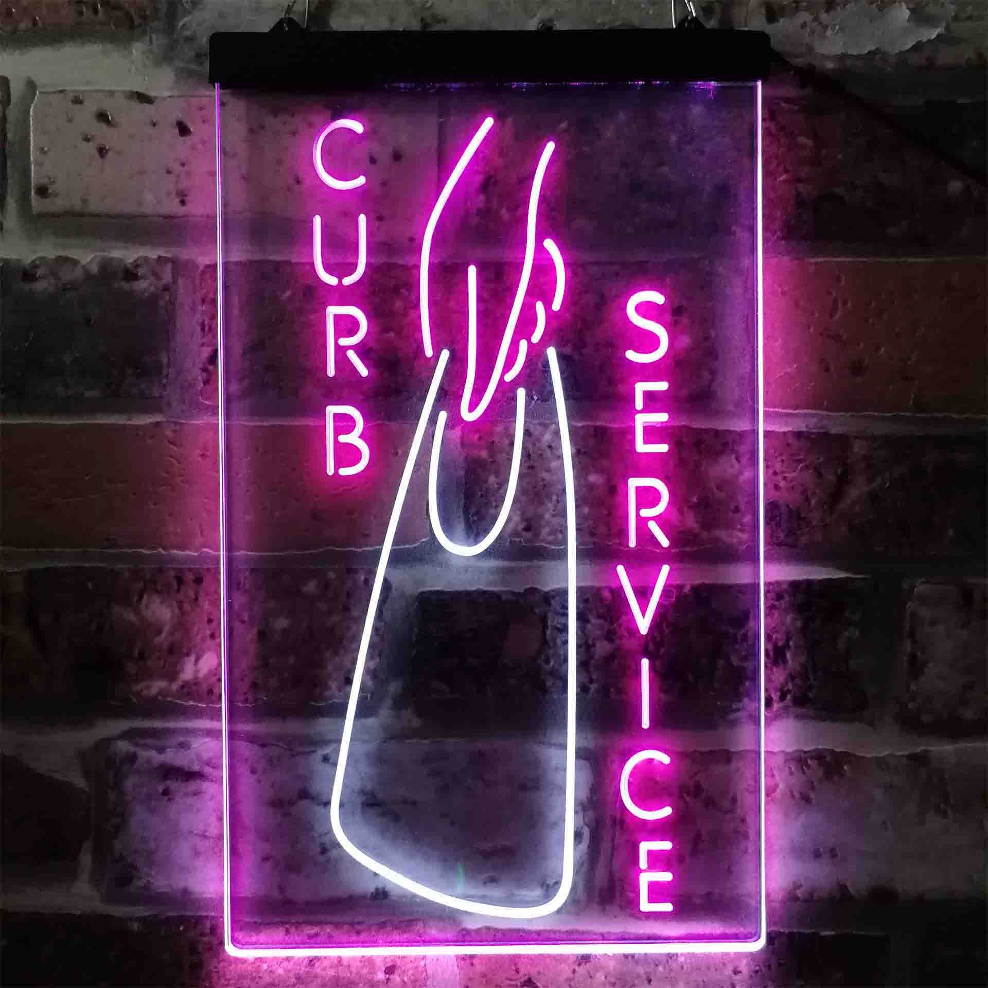 Curb Service Shop Dual Color LED Neon Sign St6-i3876 | Etsy