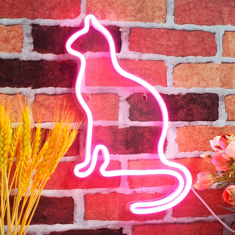 Cat Decoration Flex Silicone LED Neon Sign St16-fnu0085 - Etsy