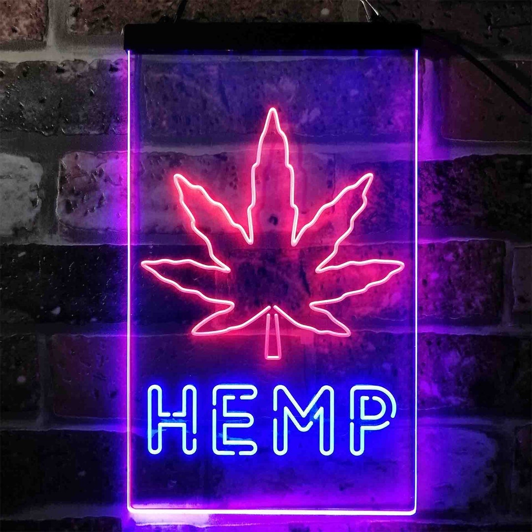 Hemp Leaf High Live Home Decoration Dual Color LED Sign - Etsy