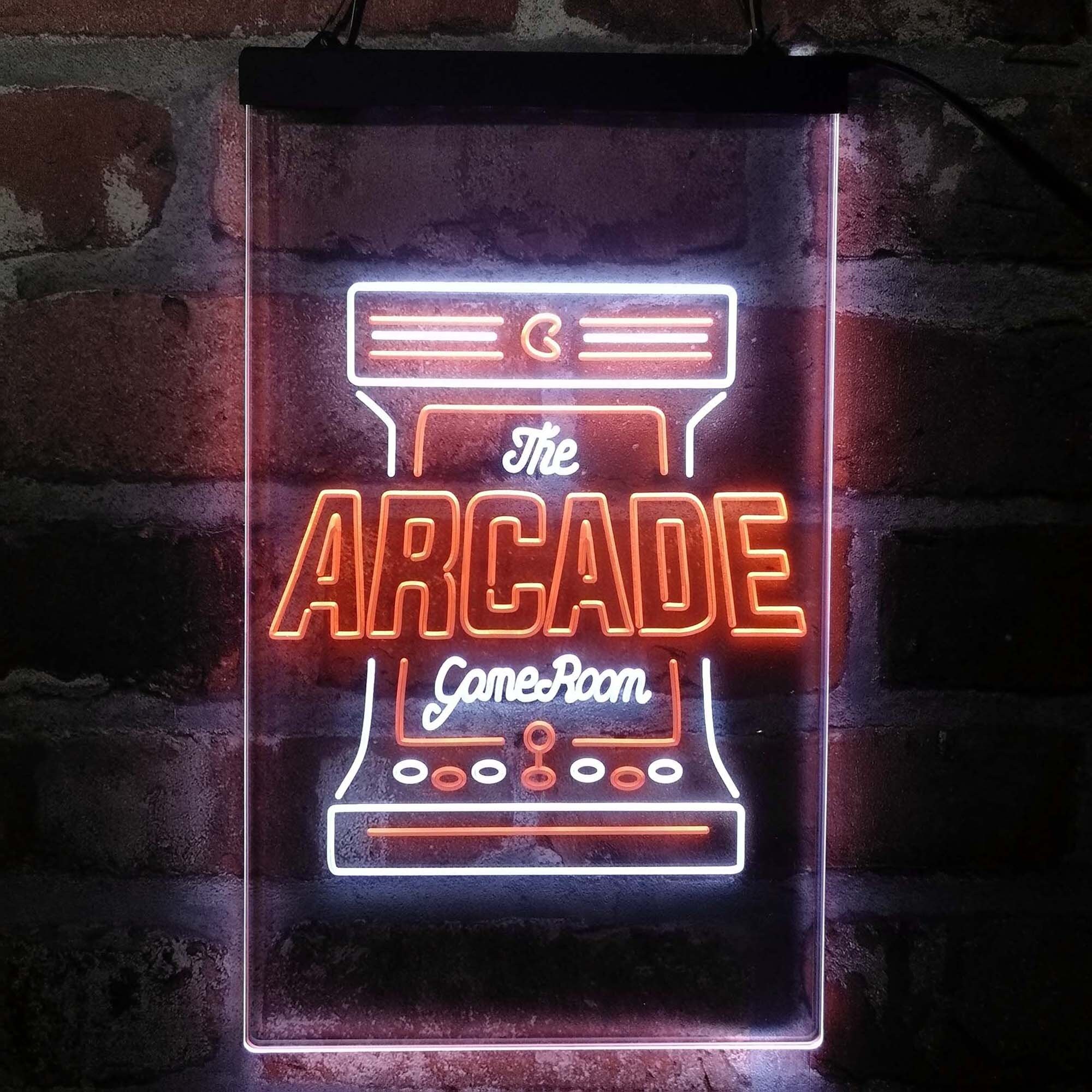 The Arcade Game Room Console Dual Color LED Sign St6-i4135 | Etsy
