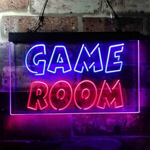 Game Room Wording Text Dual Color LED Neon Sign St6-i3950 - Etsy