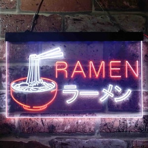 Ramen Japanese Noodles Shop Display Dual Color LED Neon Sign St6-i3613 ...