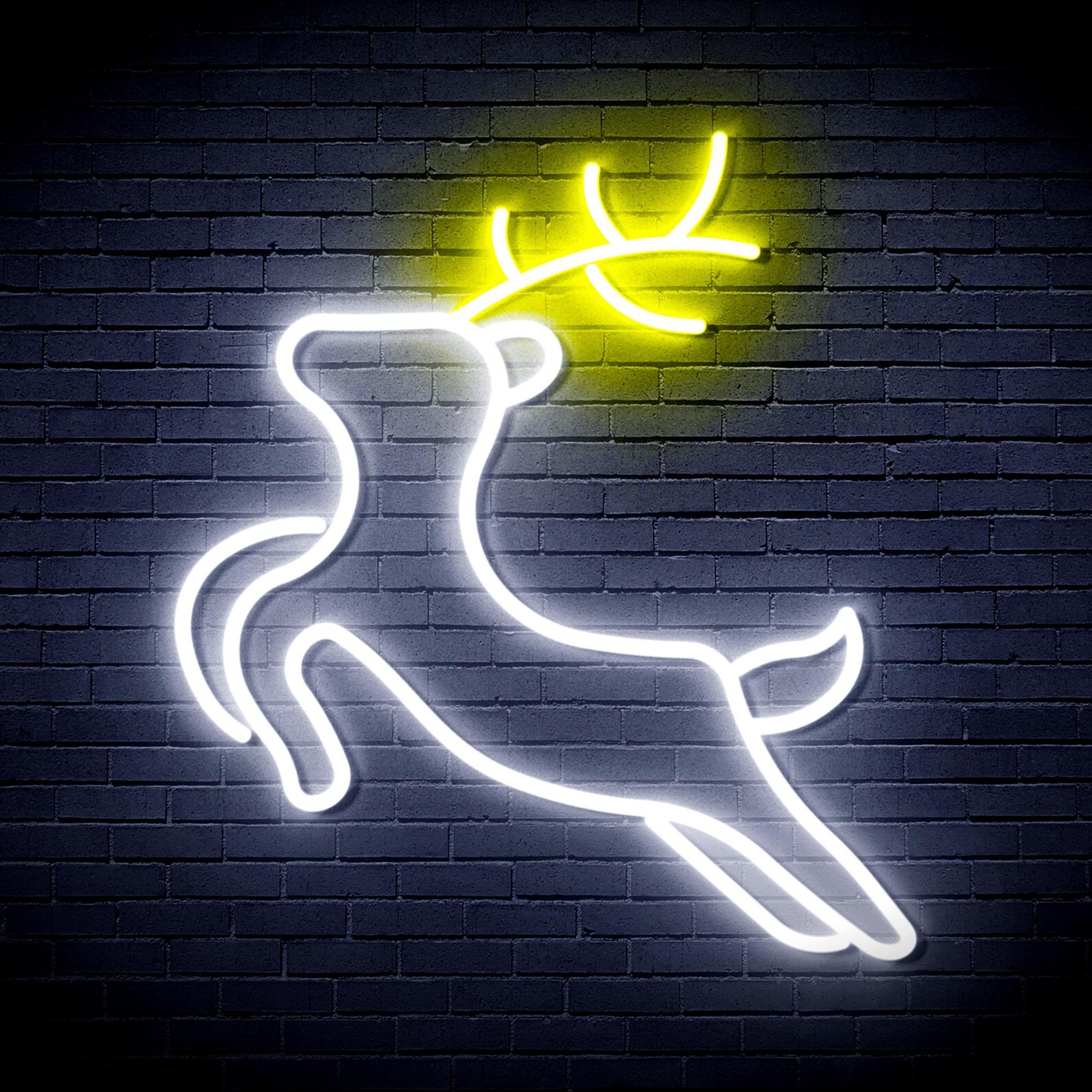 Deer Decoration Flex Silicone LED Neon Sign St16-fnu0182 | Etsy