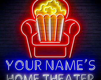 Neon Theater Sign - Etsy