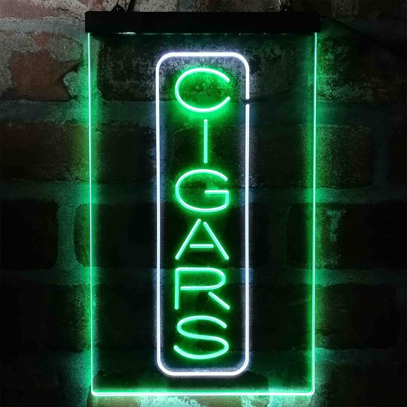 Cigars Vertical Display Dual Color LED Sign St6-i3980 - Etsy