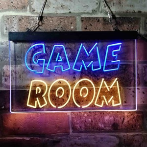Game Room Wording Text Dual Color LED Neon Sign St6-i3950 - Etsy
