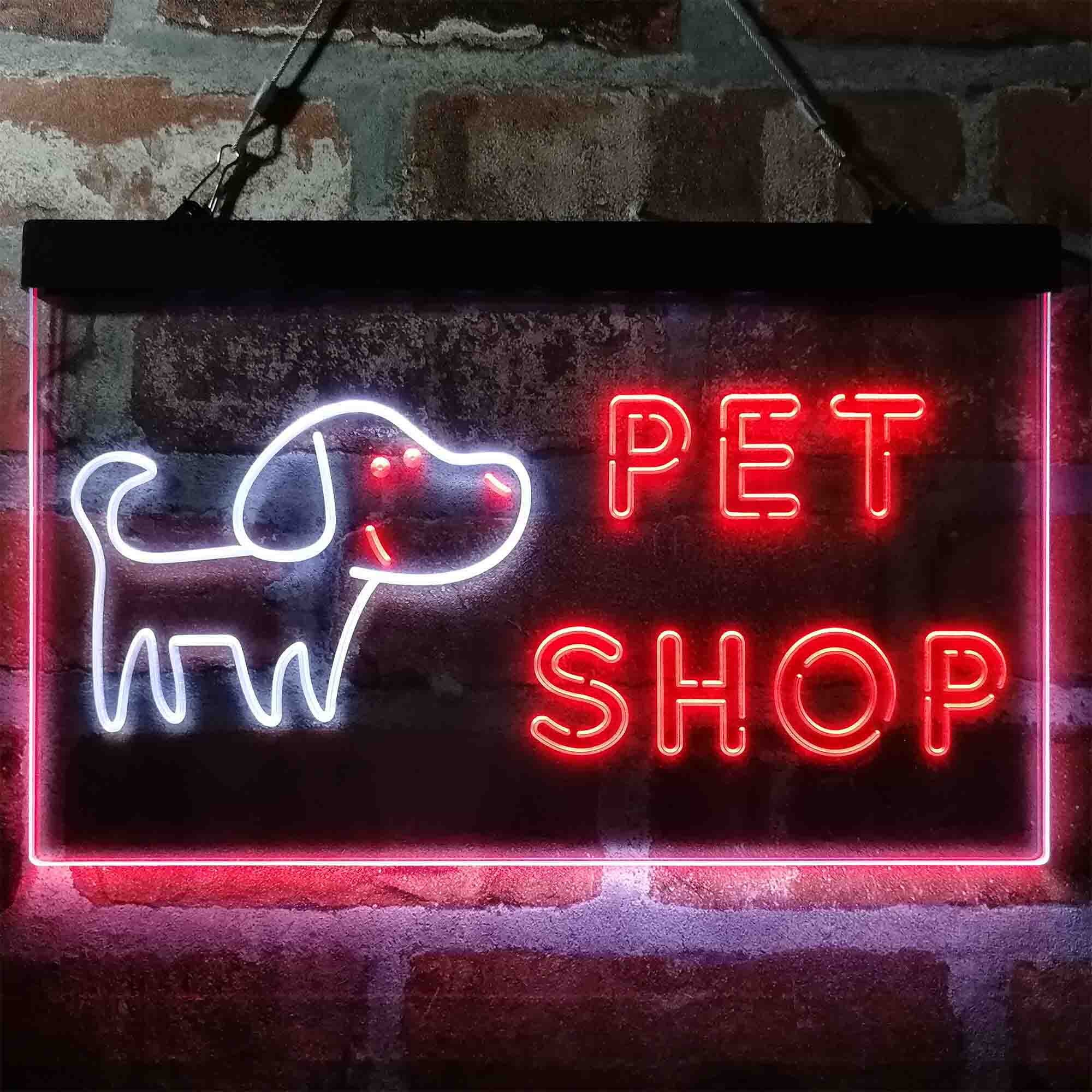 Pet Shop Dog Cat Animals Dual Color LED Neon Sign St6-i3990 - Etsy