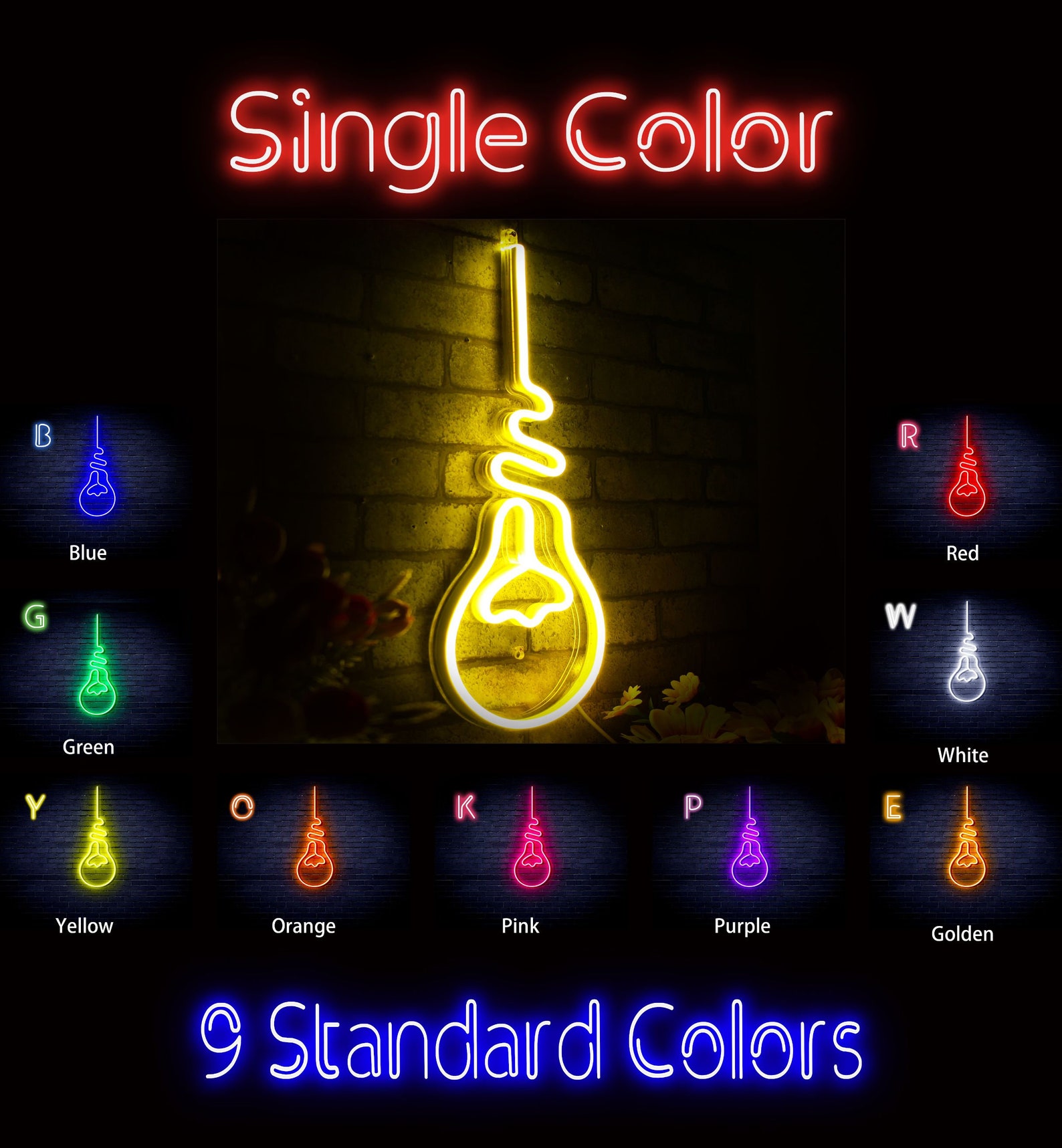 Light Bulb Decoration Flex Silicone LED Neon Sign St16-fnu0064 - Etsy UK
