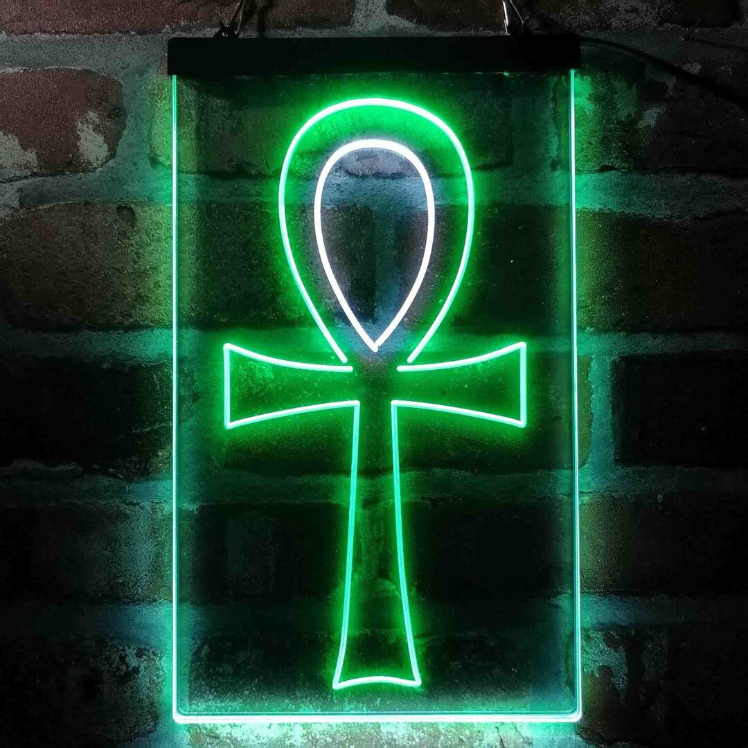 Ancient Egyptian Ankh Symbol Cross Dual Color LED Sign St6-i4052 - Etsy