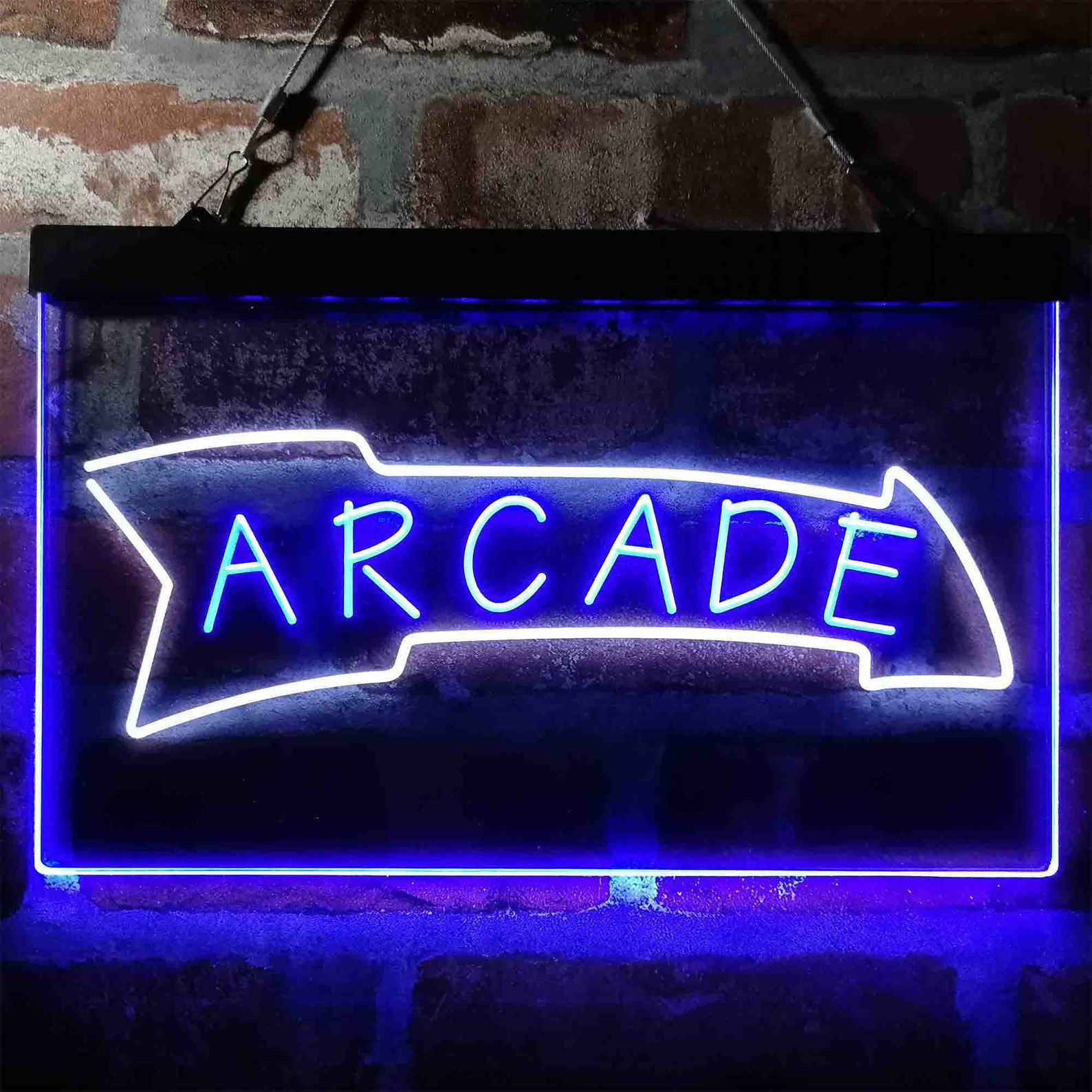 Arrow Down Arcade Game Room Dual Color LED Neon Sign St6-i4019 - Etsy