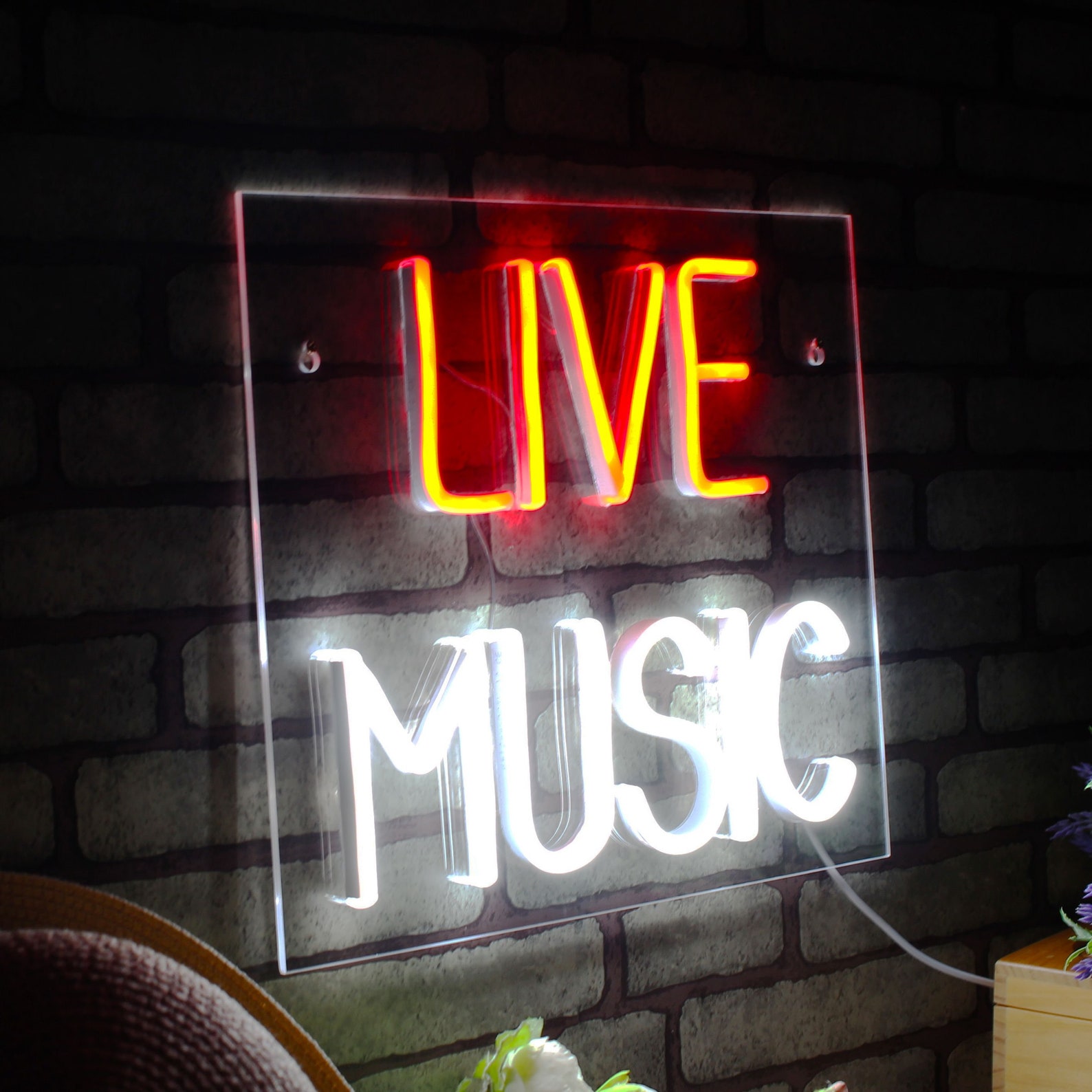 Live Music Bar Flex Silicone LED Neon Sign St16-fnu0071 - Etsy