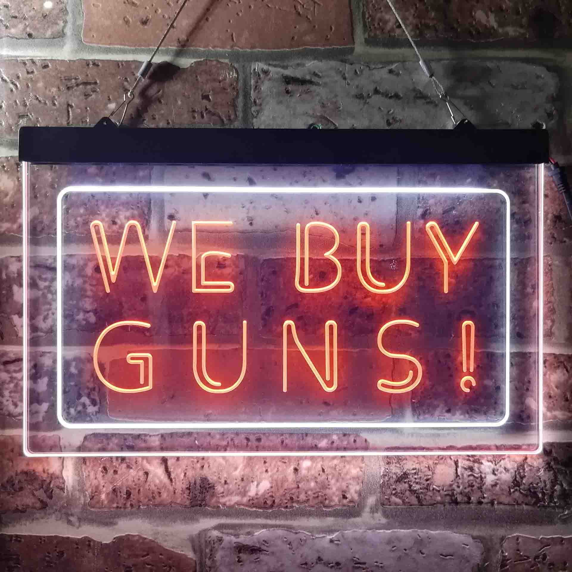 Compramos Gun Shop Display Dual Color LED Neon Sign st6-i1009 | Etsy