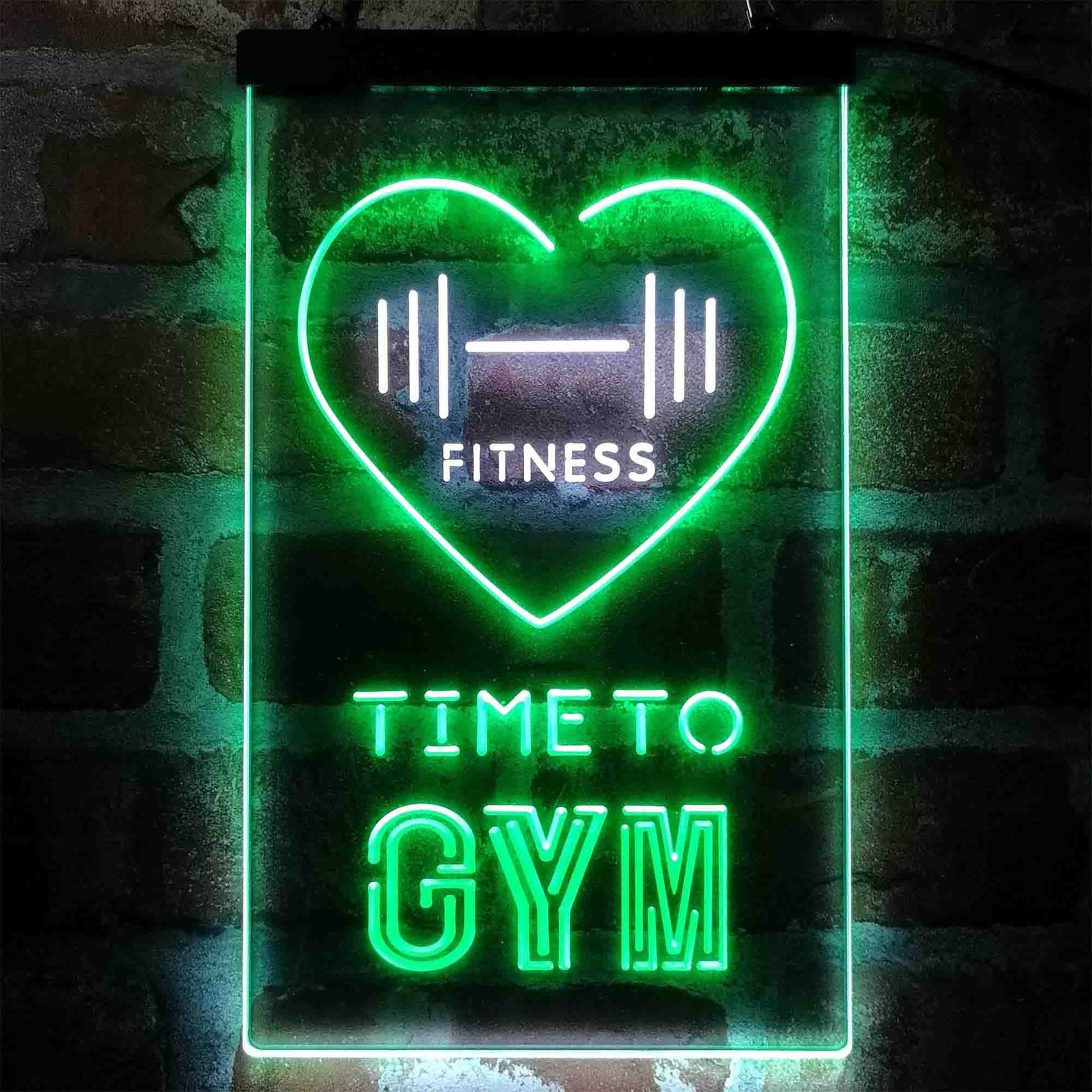 Time to Gym Fitness Club Home Dual Color LED Sign St6-i4039 - Etsy