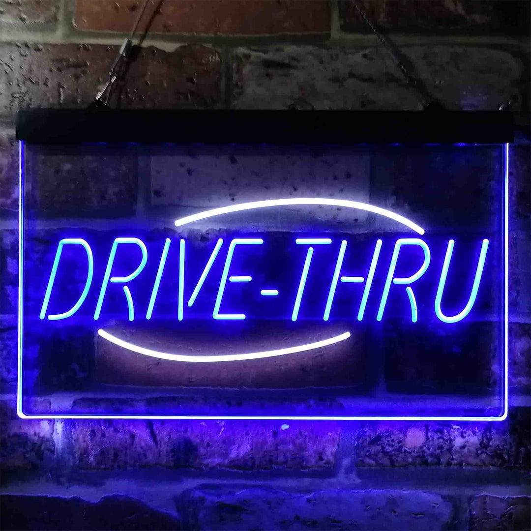 Drive Thru Display Dual Color LED Neon Sign St6-i3858 - Etsy
