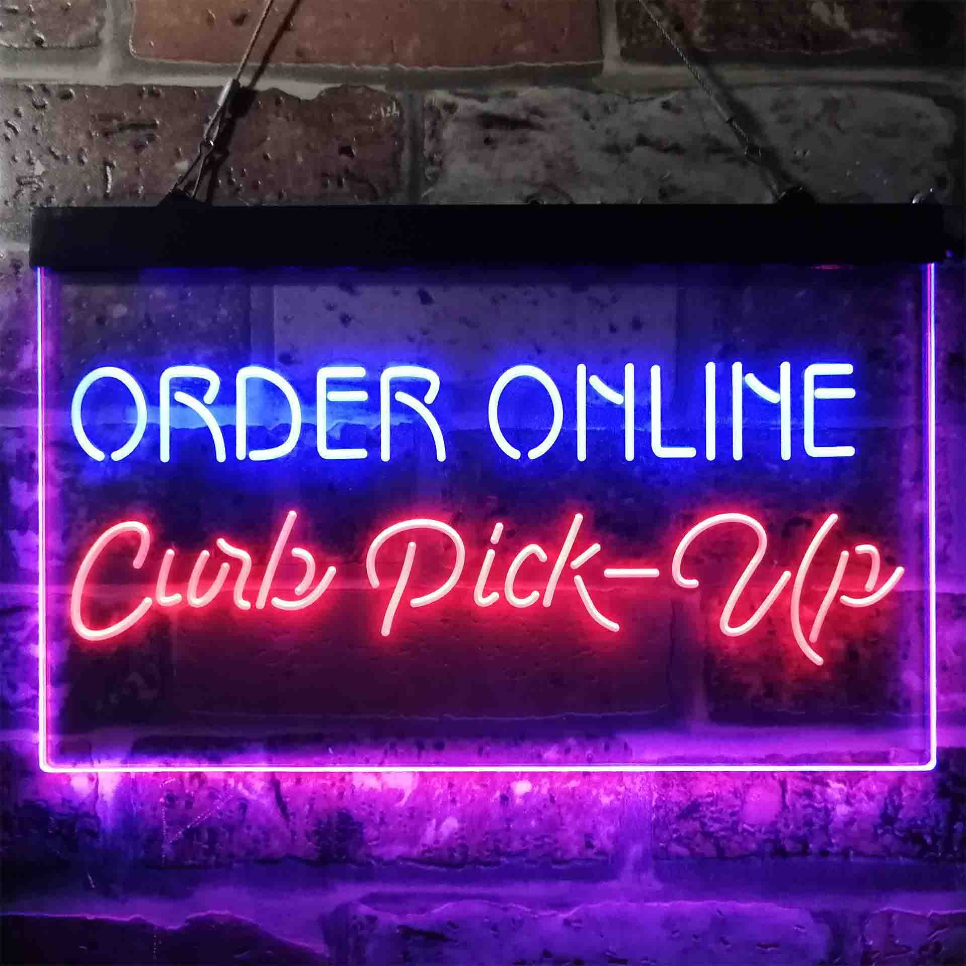 Order Online Curb Pick Up Dual Color LED Neon Sign st6-i3851 | Etsy