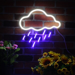 Raining Cloud Decoration Flex Silicone LED Neon Sign St16-fnu0260 - Etsy